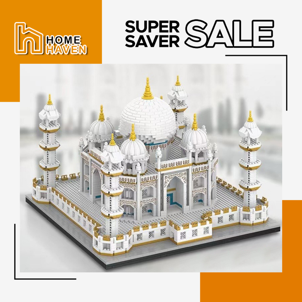 HOME HAVEN Big Taj Mahal Building Blocks Nano Block Taj Mahal Jigsaw ...