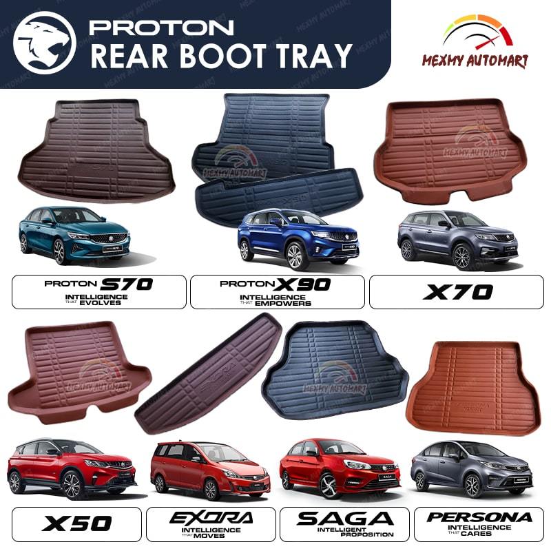 PROTON X50 X70 X90 S70 SAGA EXORA PERSONA Car Rear Boot Tray Leather ...