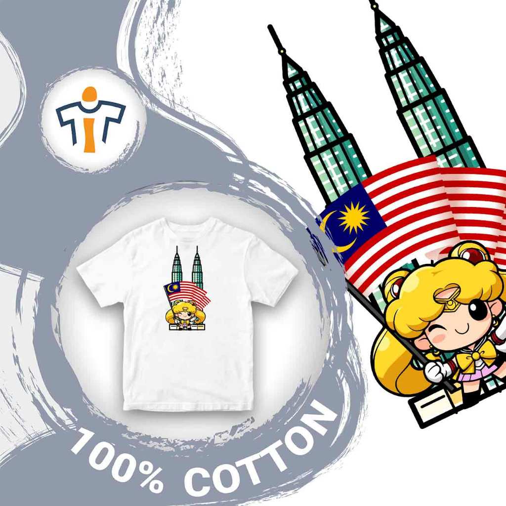 Sailor Moon Malaysia Merdeka Jalur Gemilang Independent Kebangsaan Girl ...
