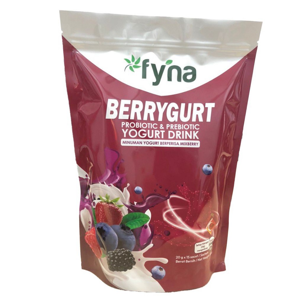 Fyna Berrygurt Probiotic & Prebiotic Yogurt Drink 15 Sachets Free ...