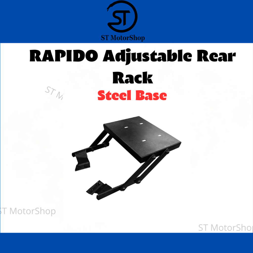 RAPIDO Adjustable Rear Rack Top Box Abs Material 35l 45l Kotak ...