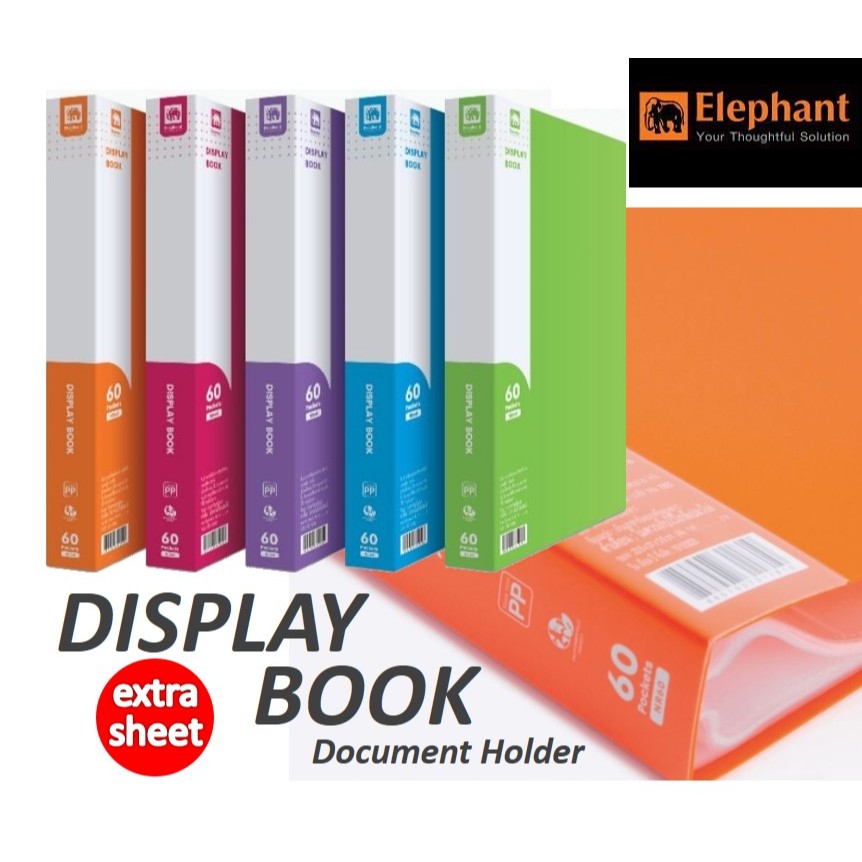 Elephant Display Clear Book Document Holder Presentation File A4 60 80 ...