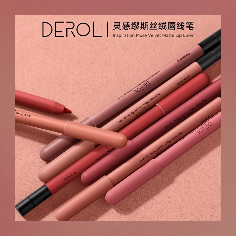 Derol Makeup Muse Velvet Matte Lip Liners Lips Pencil | Shopee Malaysia