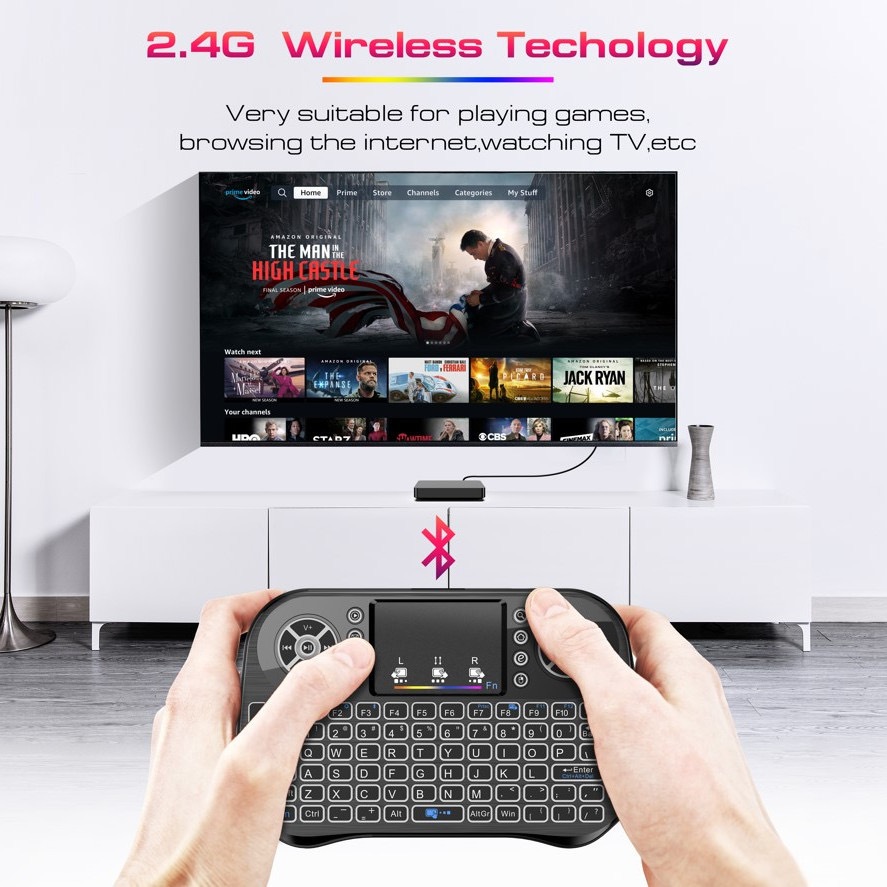 READY STOCK!!! Wireless Keyboard Air Mouse USB Bluetooth Touchpad ...