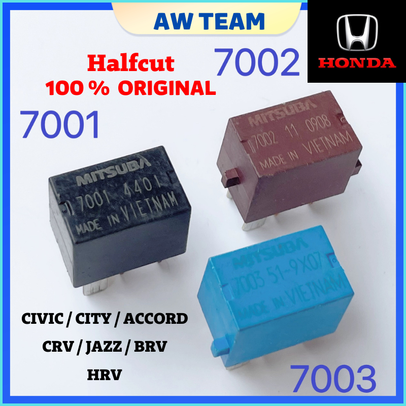 HONDA CIVIC CITY ACCORD CRV JAZZ BRV HRV AIRCOND MITSUBA RELAY HALFCUT ...