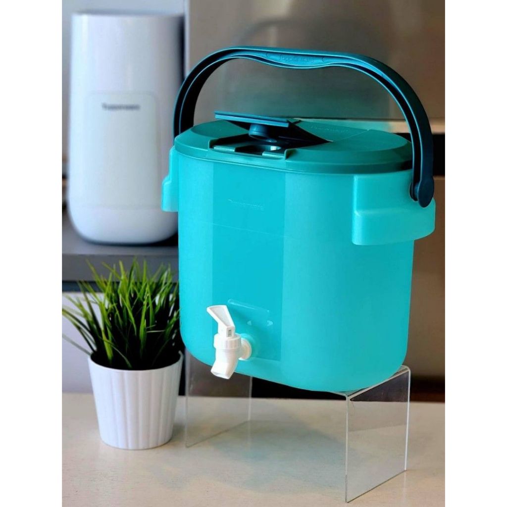 Tupperware 8.7L Outdoor Cooler Handle Pink Maroon Beverage Buddy Water ...