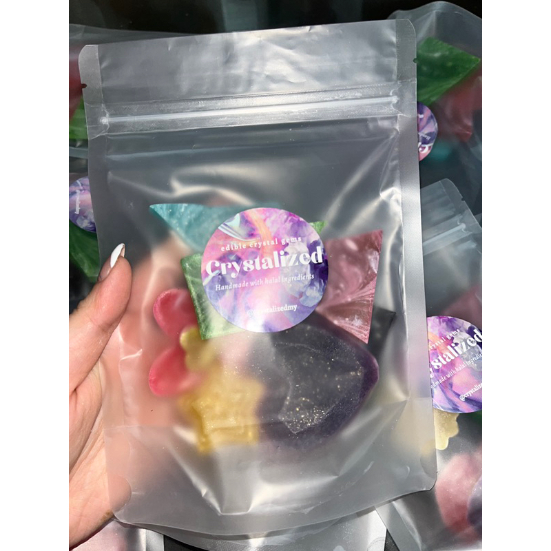 8 Pcs Treasure Box Edible Crystal Candy Kohakutou Agar Agar Kering ...