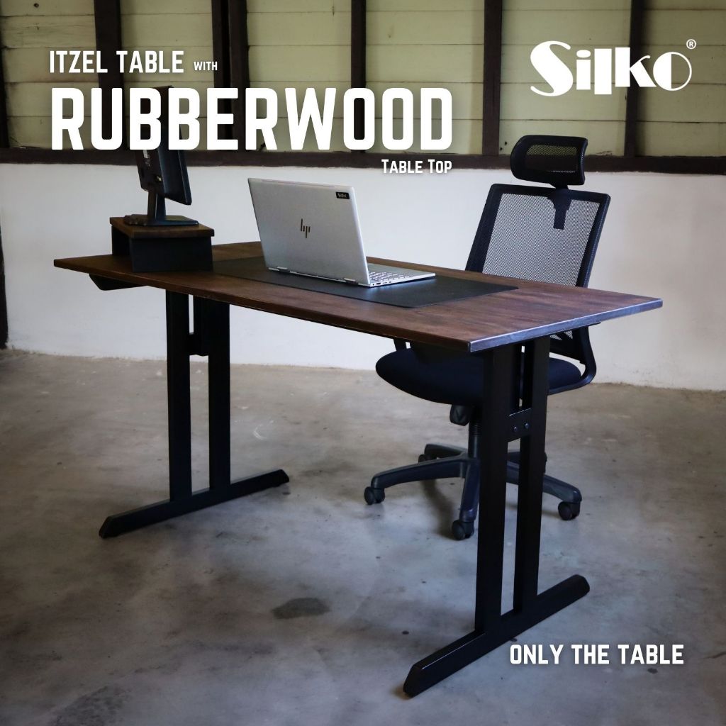 Itzel Table made of 100% Soild Rubberwood with strong stand fully ...