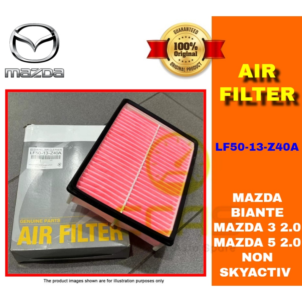 Mazda Engine Air Filter - Mazda Biante Mazda 3 Mazda 5 2.0 Non Sky ...