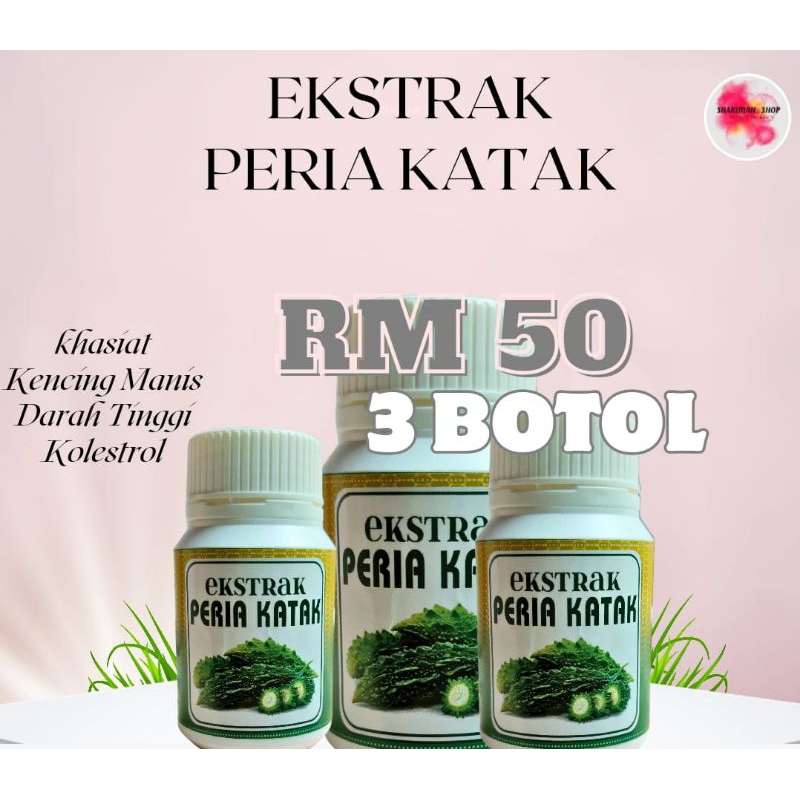 KAPSUL PERIA KATAK EKSTRAK (3 BOTOL RM50 SAHAJA) | Shopee Malaysia