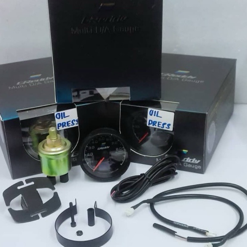 METER GREDDY 2 IN 1 MUTLI DA GAUGE / METER WITH 7 COLOR ( WATER TEMP ...