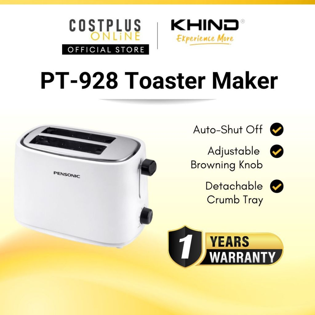Pensonic Khind PT928 PT-928 PT929 PT-929 BT808 Bread Toaster Sandwich ...