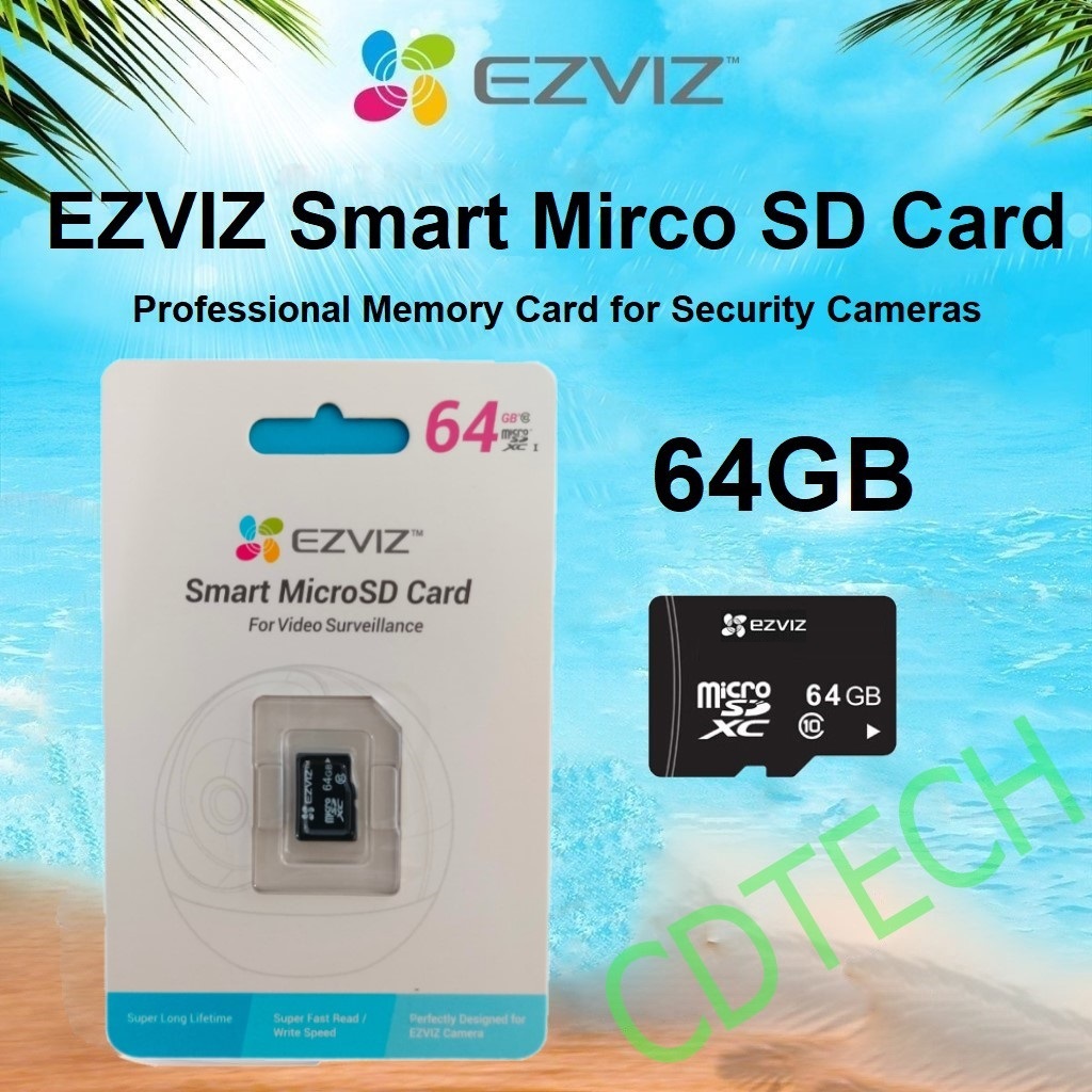 EZVIZ 64GB MicroSD Cards Memory Card Sandisk Class 10 Ultra Extreme ...