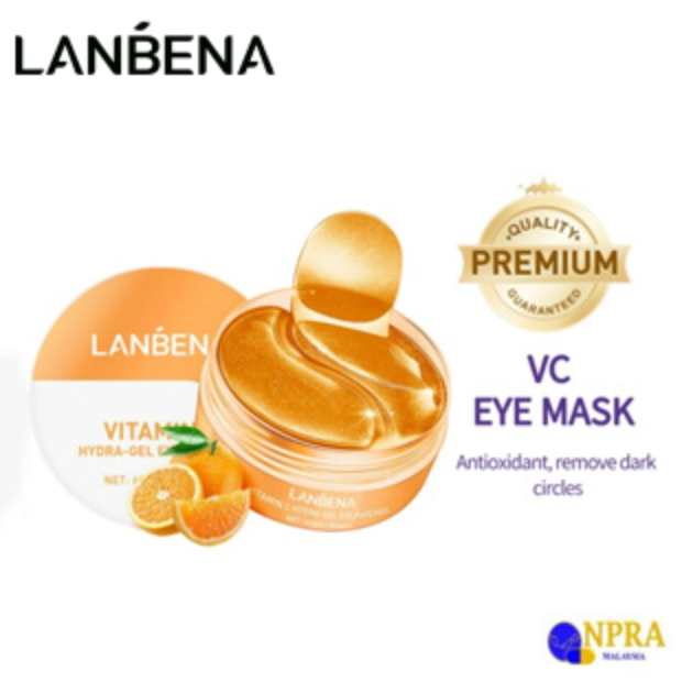 LANBENA 4X Vitamin C Eye Mask HydraGel Eye Patch /Sleeping Eye Serum ...