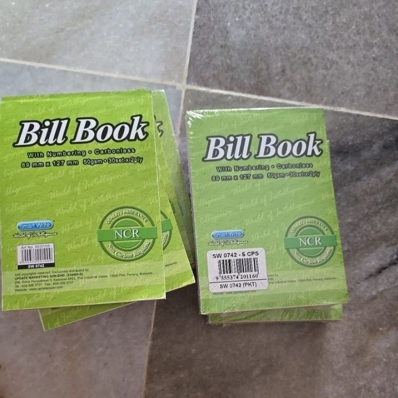 bill book with numbering 5pcs invoice receipt book | Shopee Malaysia