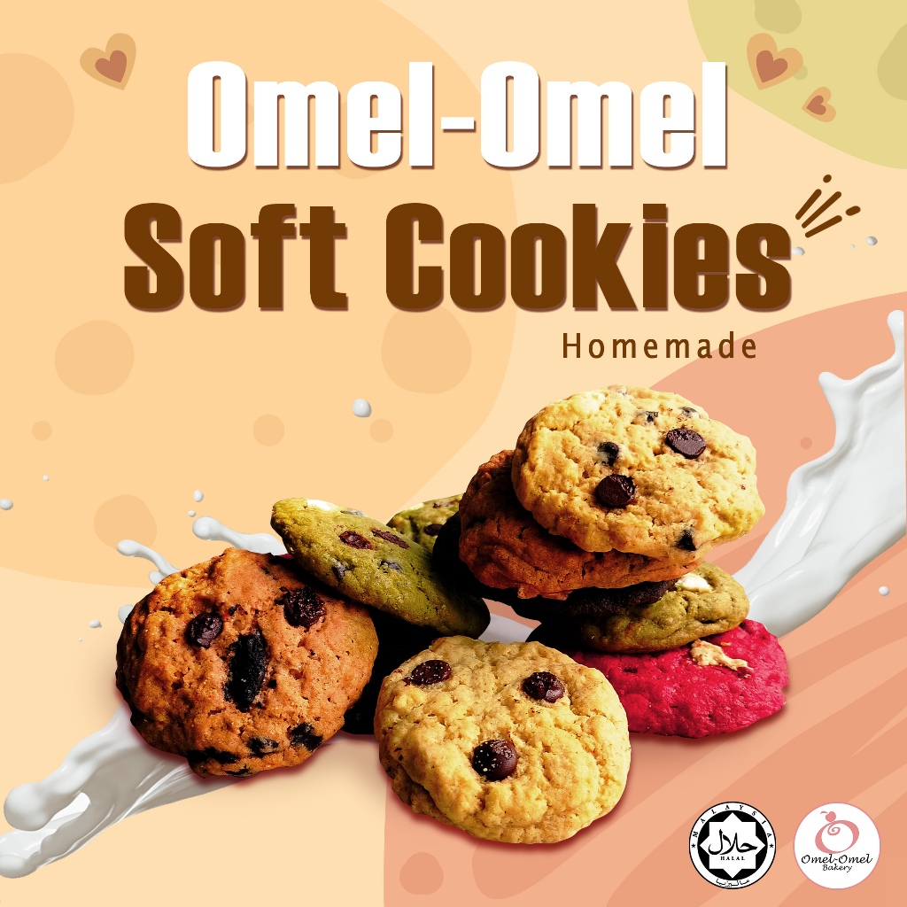 Omel omel Soft cookies (Halal lembut dan sedap) | Shopee Malaysia