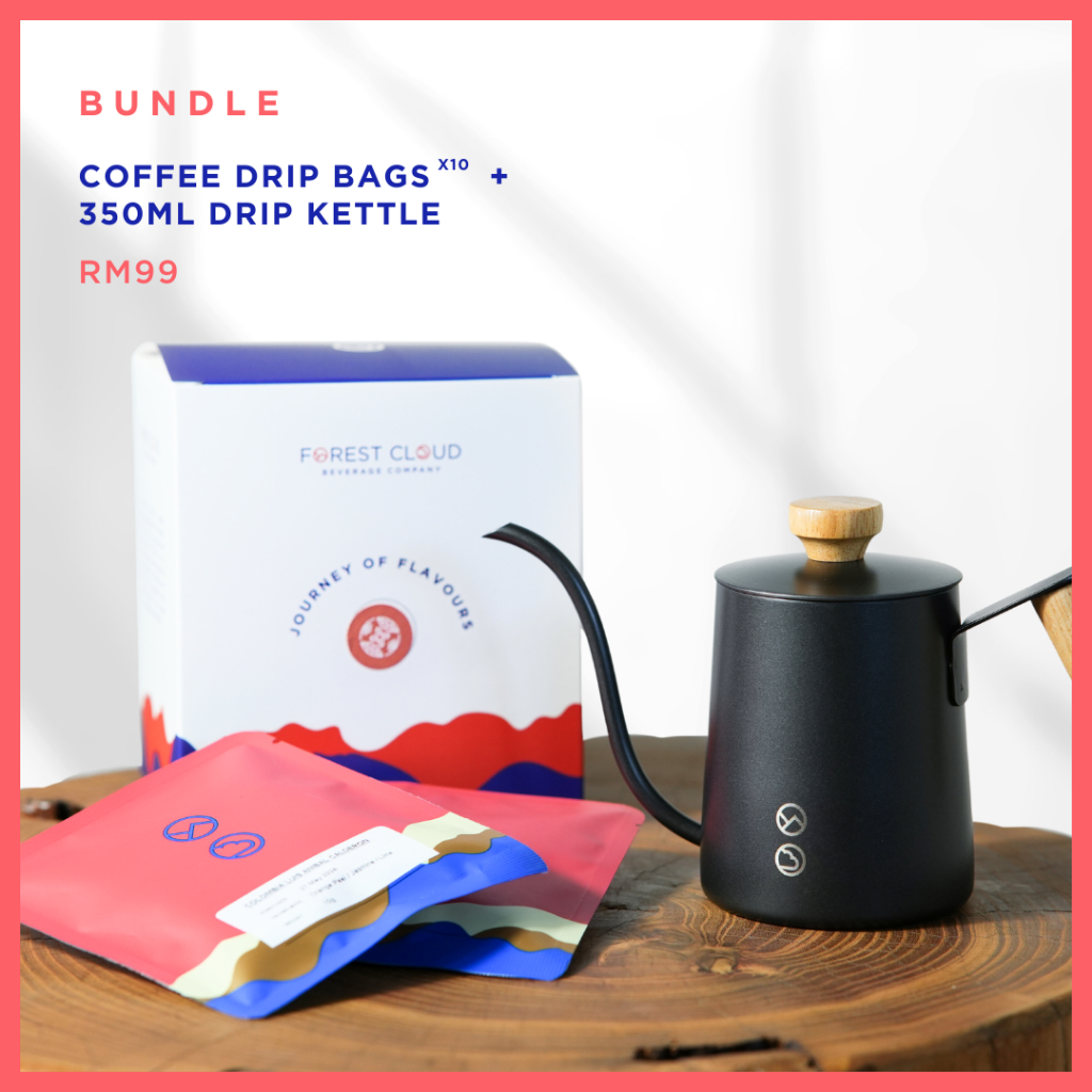 Forest Cloud Drip Bag Bundle: 10 Drip Bags + 1 Drip Pot | Freshly ...