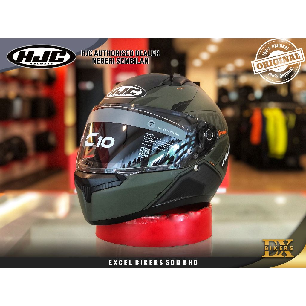 HJC FULL FACE HELMET C-10 INKA (MC7SF)/ Full Face Helmet / Motorcycle ...