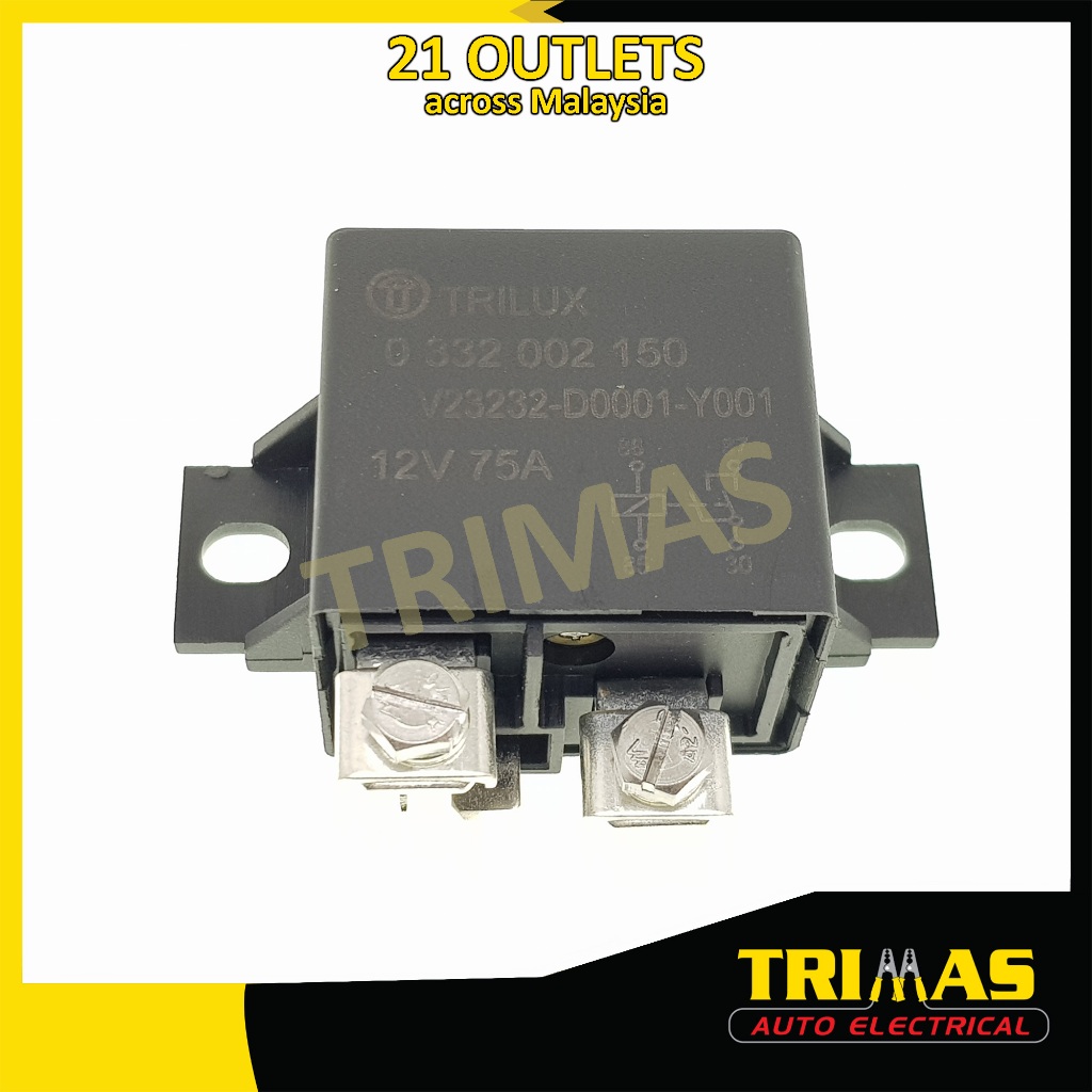 0332002150 Bosch Type Starter Relay Normal Open 75A Power Relay V23232 ...