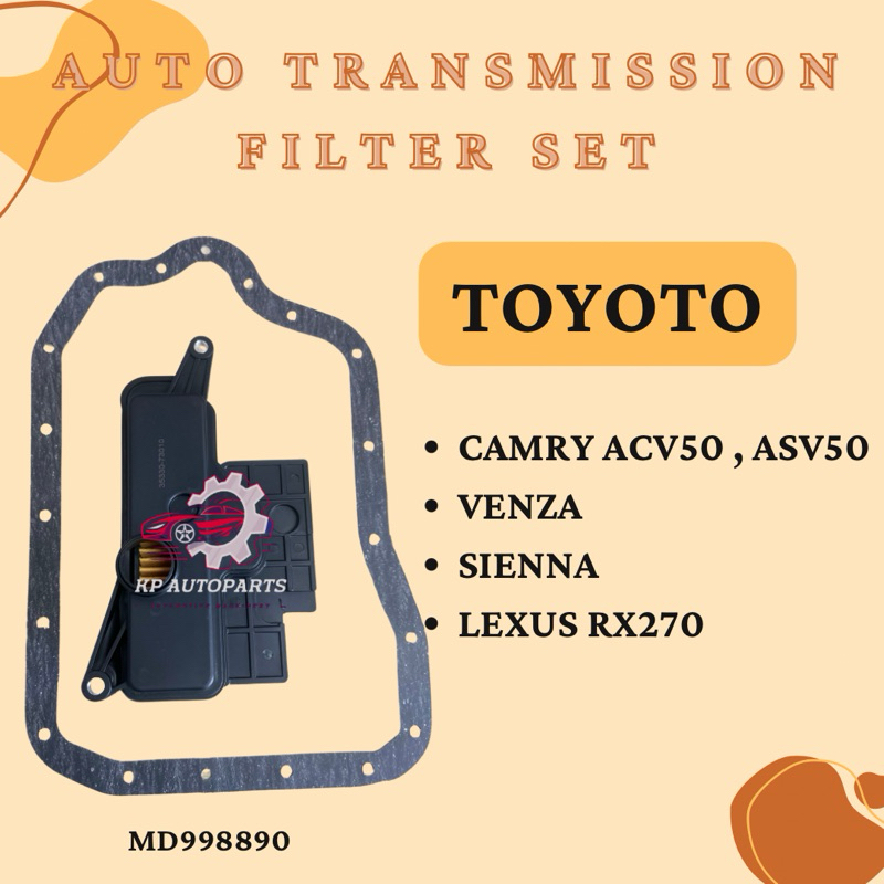 Auto Transmission Filter Set - TOYOTA * CAMRY ACV50 , ASV50 * VENZA ...