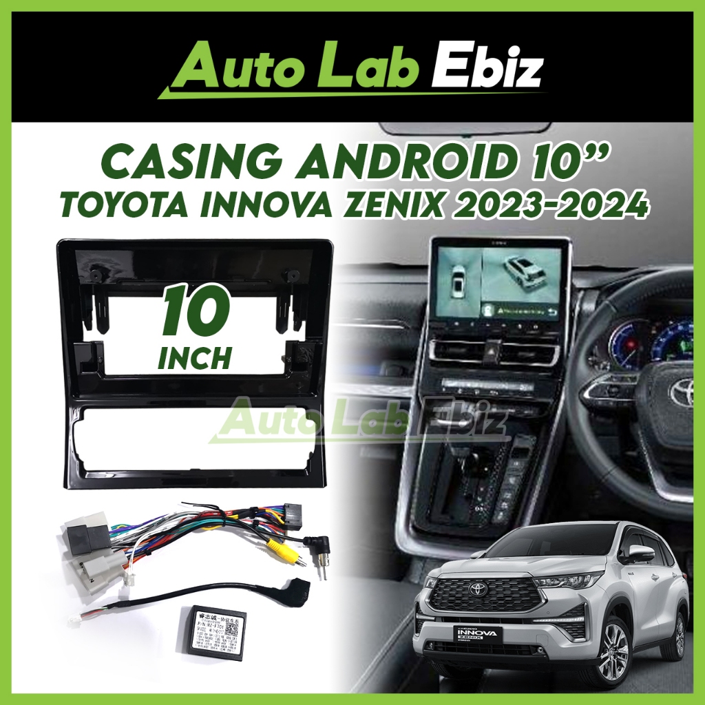 New Toyota Innova 2023 Zenix Android Player Casing 10" inch with Socket ...