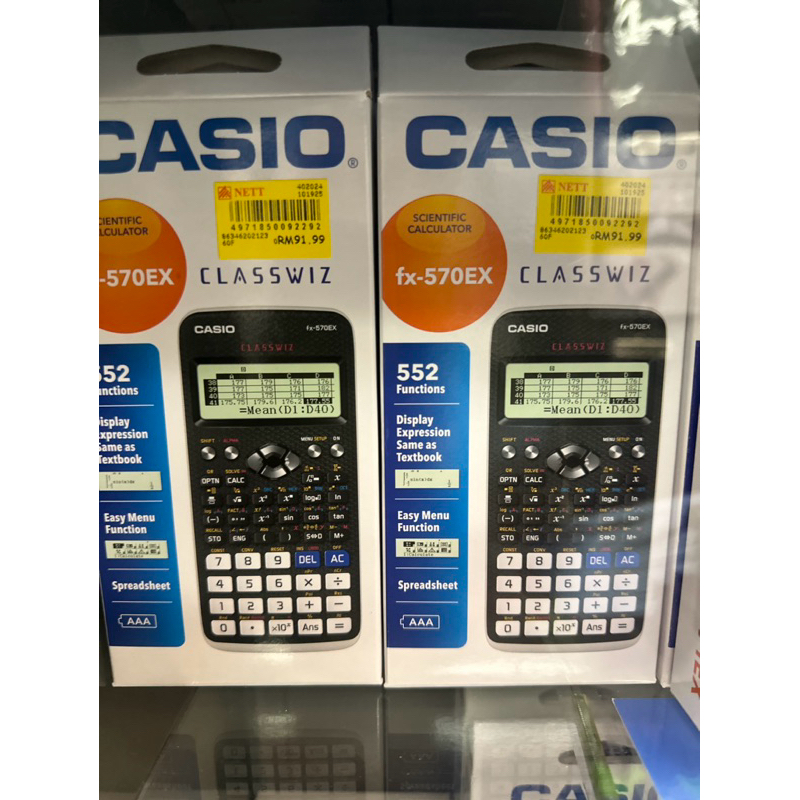 Casio Scintific Calculator Classwiz FX-570EX For Office And School ...