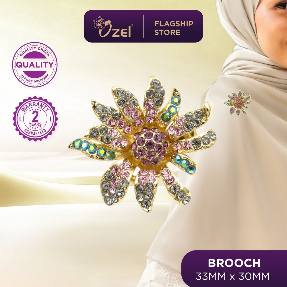 Ozel Flower Brooch B074 | Shopee Malaysia