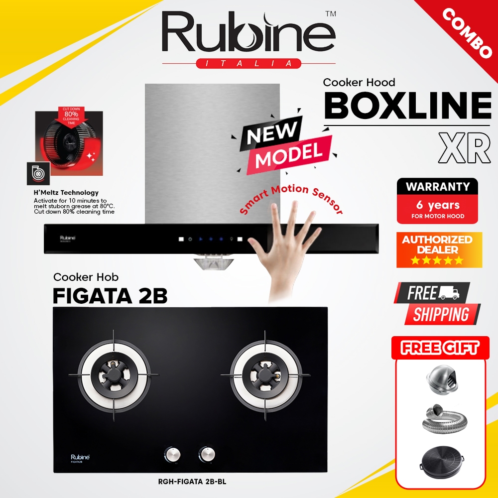 Rubine RCH-BOXLINE XR Kitchen Hood Cooker Hood And Built-In Hob Stove ...
