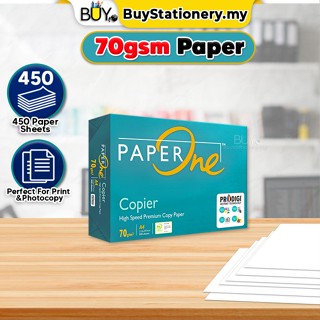 PaperOne A4 Paper 450 Sheet 70gsm 80gsm -(REAM) Kertas A4 White ...