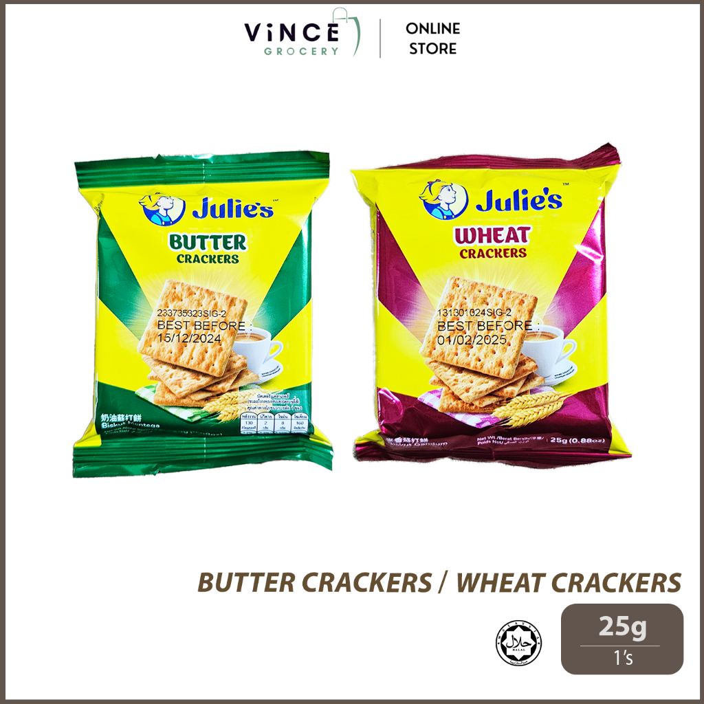JULIE'S Wheat Crackers / Butter Crackers | 25G | Shopee Malaysia