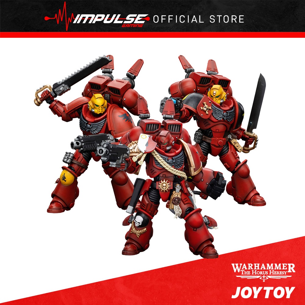 Joytoy Blood Angels Captain With Jump Pack & Intercessors Action Figure ...