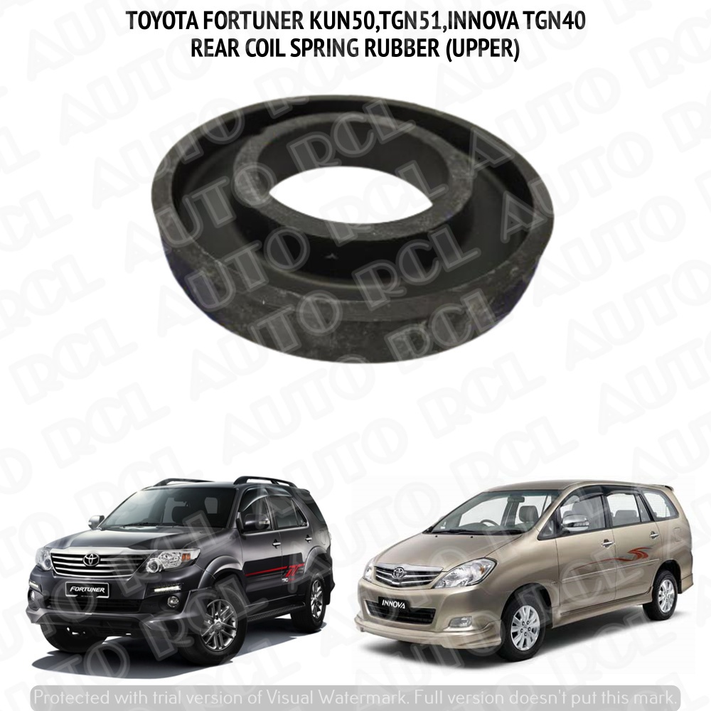 TOYOTA FORTUNER KUN50,TGN51,INNOVA TGN40 REAR COIL SPRING RUBBER UPPER ...