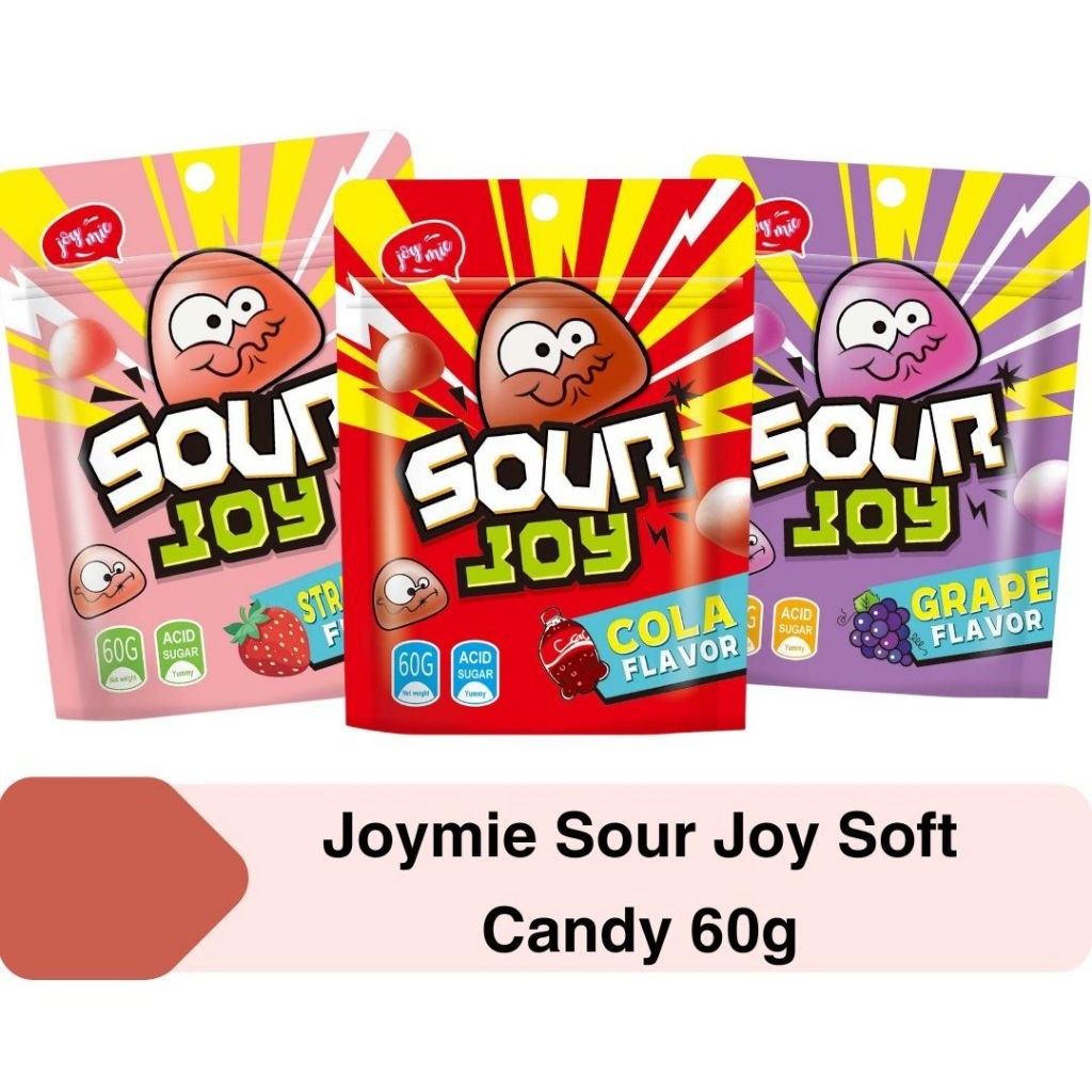 [VIRAL] JOYMIE SOUR JOY SOFT GUMMIES 60G (GRAPE / STRAWBERRY / COLA ...