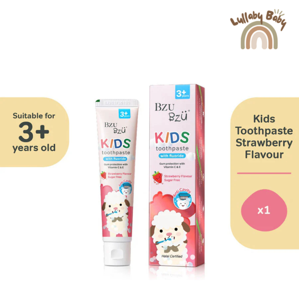 BZU BZU KIDS TOOTHPASTE 50g (Strawberry/Orange/Grape) | Shopee Malaysia
