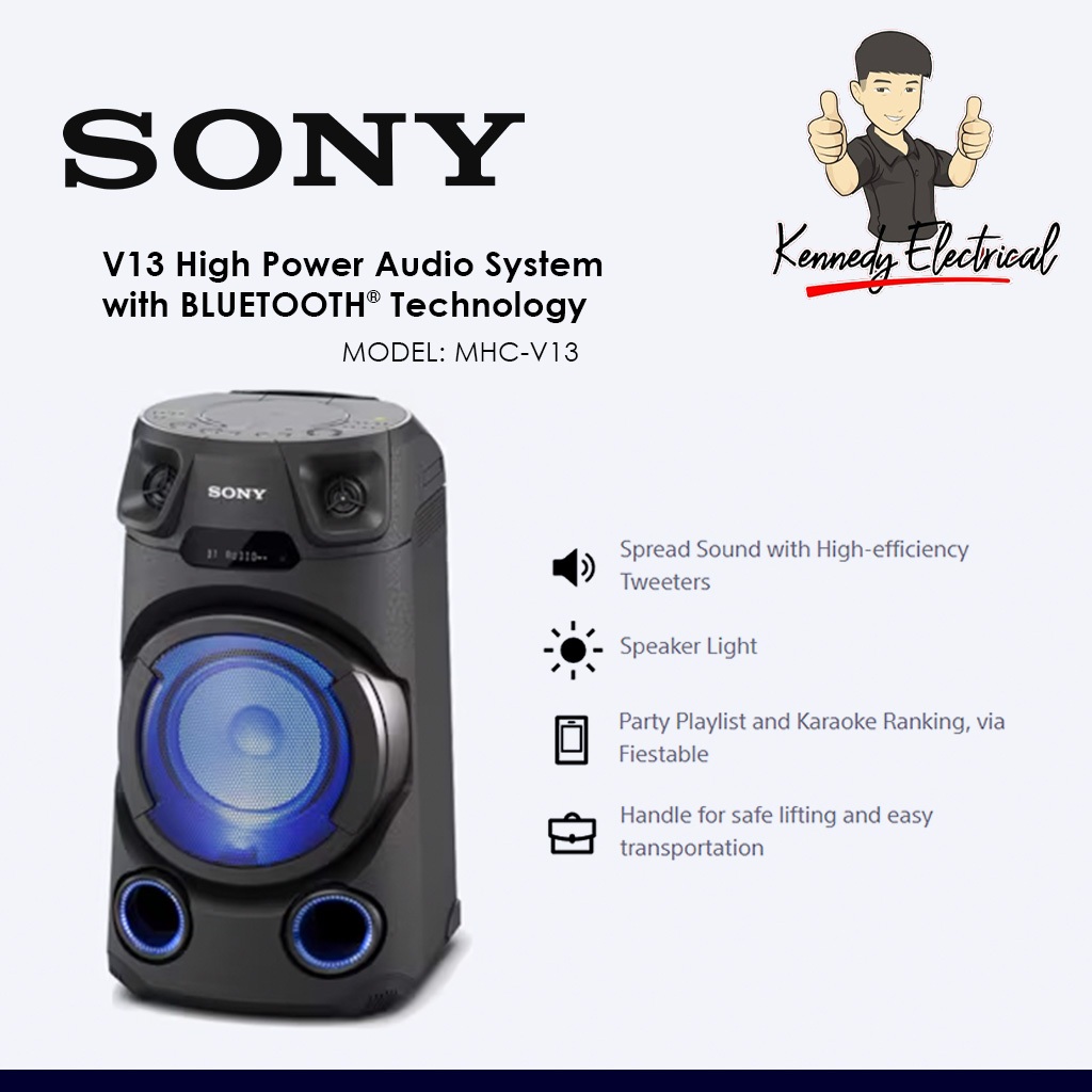 Sony V13 High Power Audio System with BLUETOOTH® Technology MHC-V13 | Shopee Malaysia