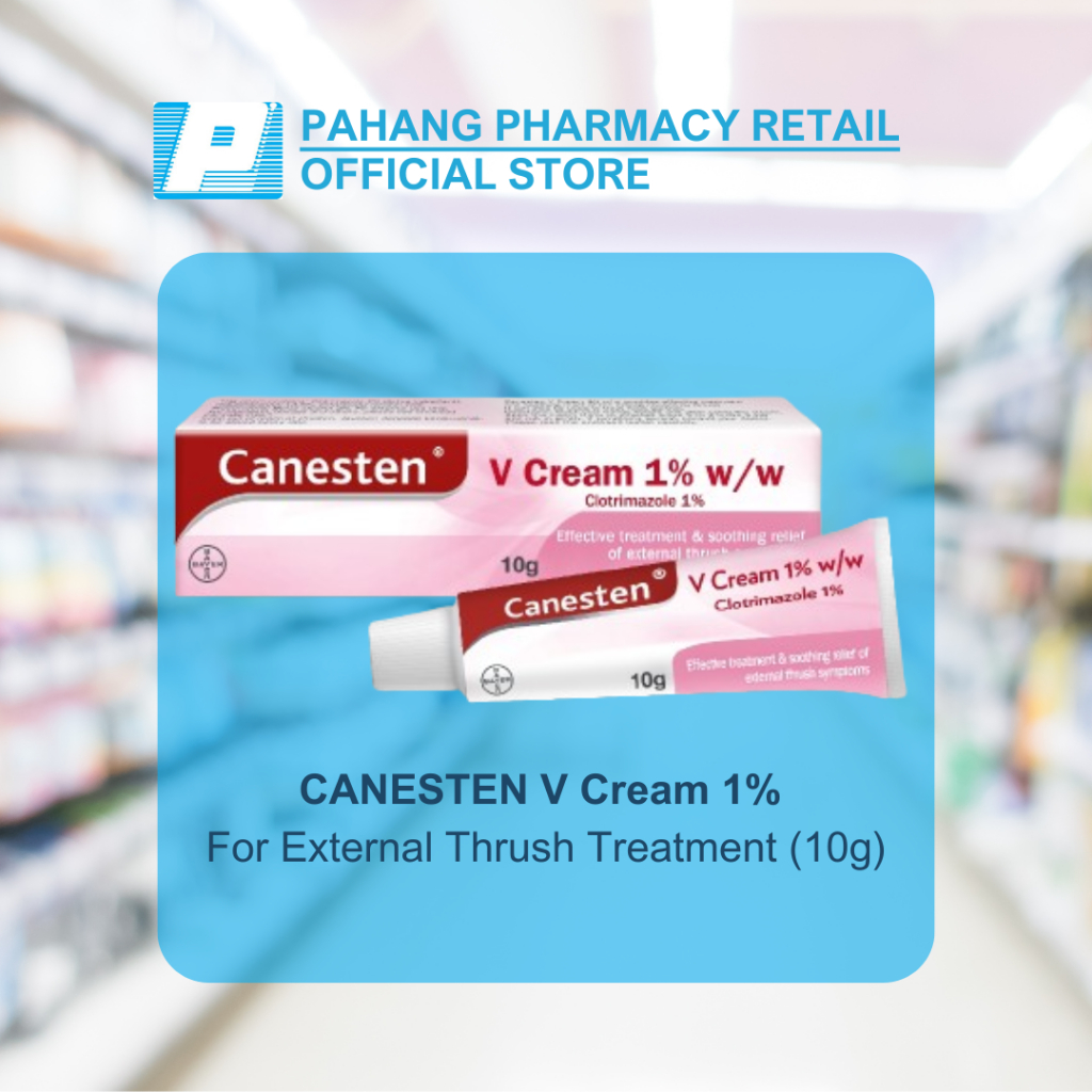 CANESTEN V Cream 1% For External Thrush Treatment (10g) | Shopee Malaysia
