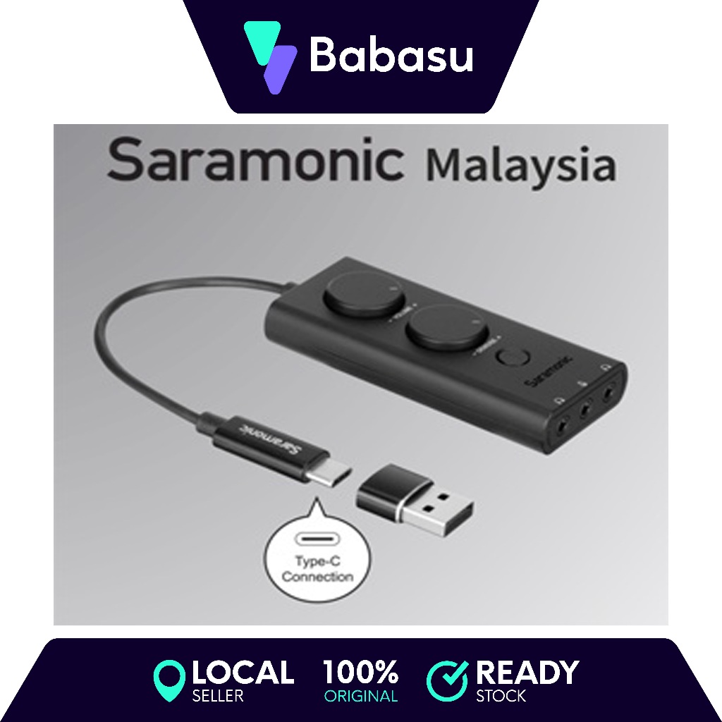 Saramonic SR-EA5 Type-C Sound Card (1 Year Warranty). For Type-C Laptop ...