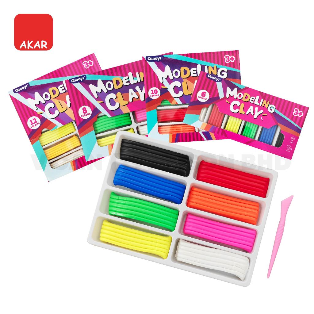 Plastisin Tanah Liat Set / Modelling Clay Box Set Alat Tulis Kanak DIY ...