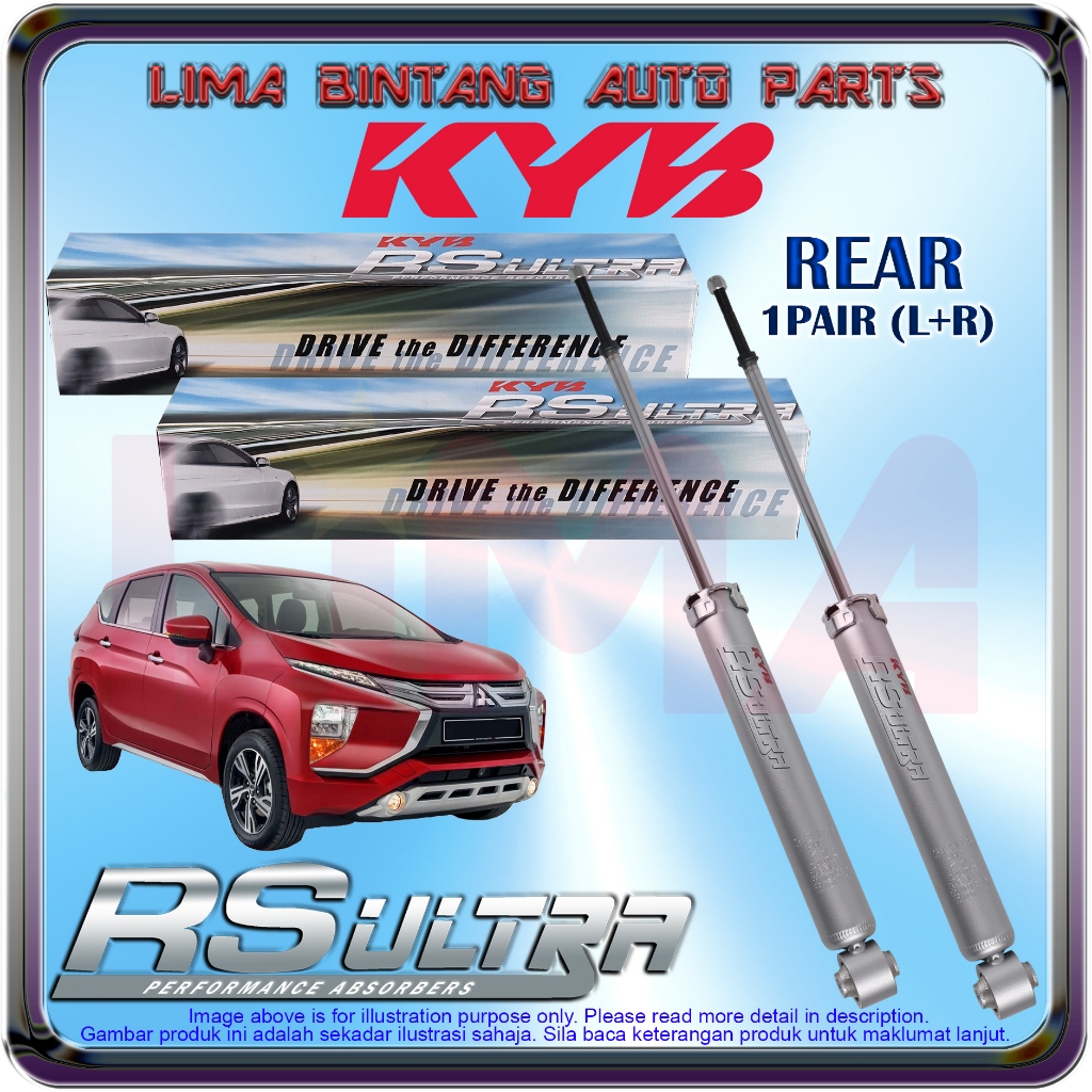 ( 1Pair ) Mitsubishi XPander Rear Shock Absorber Heavy Duty RS ULTRA ...