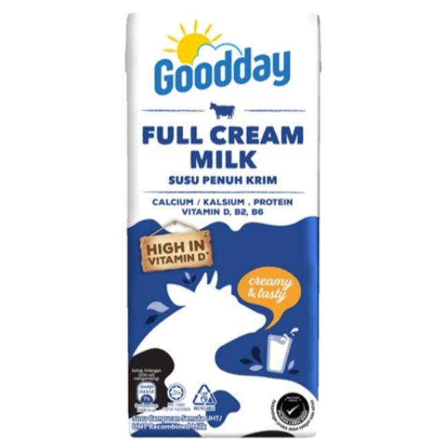GOODDAY FULL CREAM UHT MILK [1 LITRE] | Shopee Malaysia