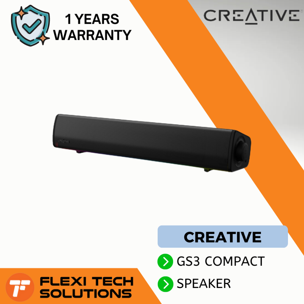 Flexi Tech CREATIVE GS3 Compact Under-Monitor Soundbar | Shopee Malaysia