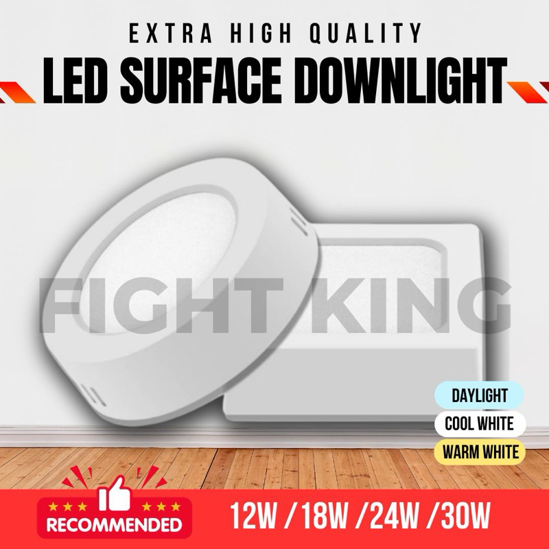 🔥SIRIM🔥LED Surface Downlight 12W 18W 24W Mounted Ceiling Down Light ...
