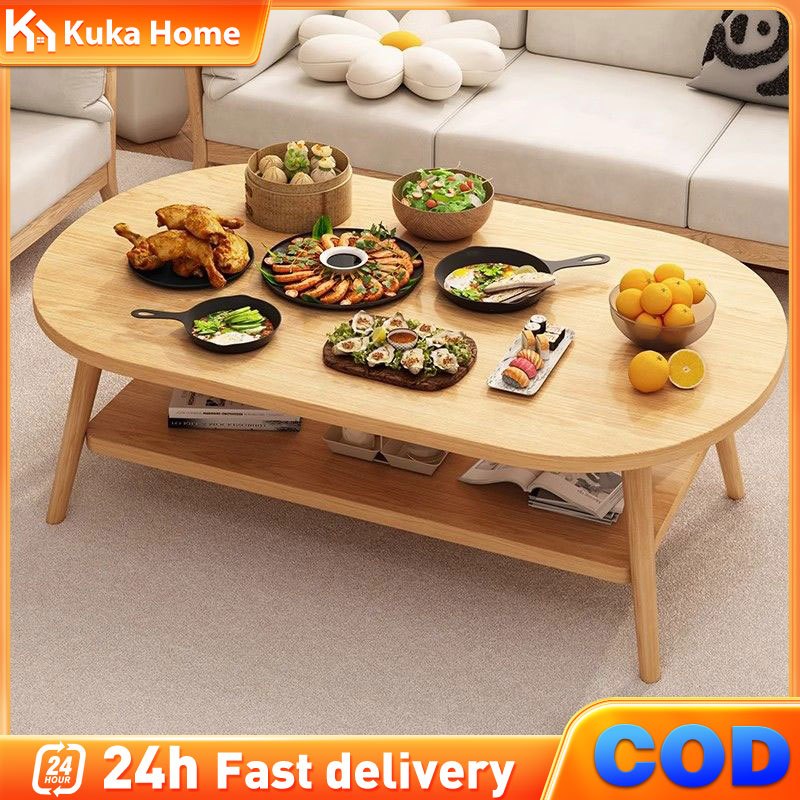 Meja Kopi Kecil Sisi Coffee Table Double Layered Sofa Table Tea Table ...