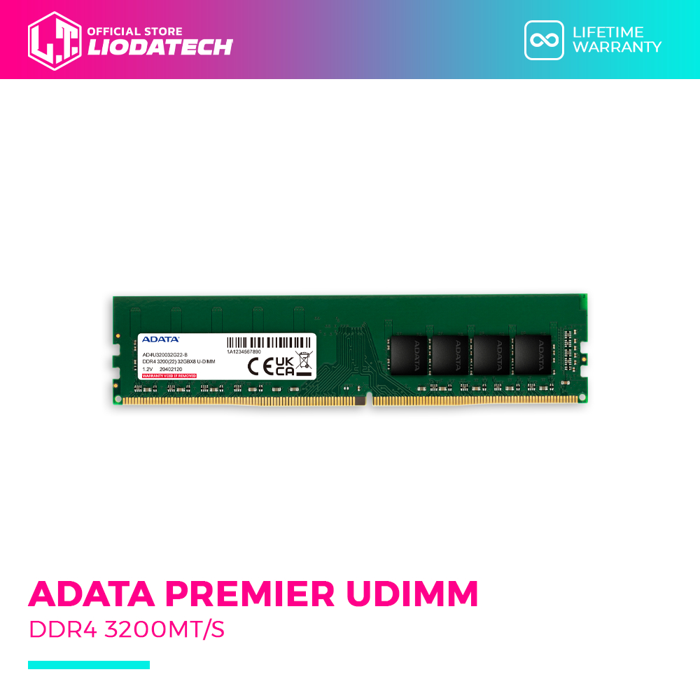 Adata Premier DDR4 3200MHz Udimm Desktop RAM ( 8GB / 16GB ) | Shopee Malaysia