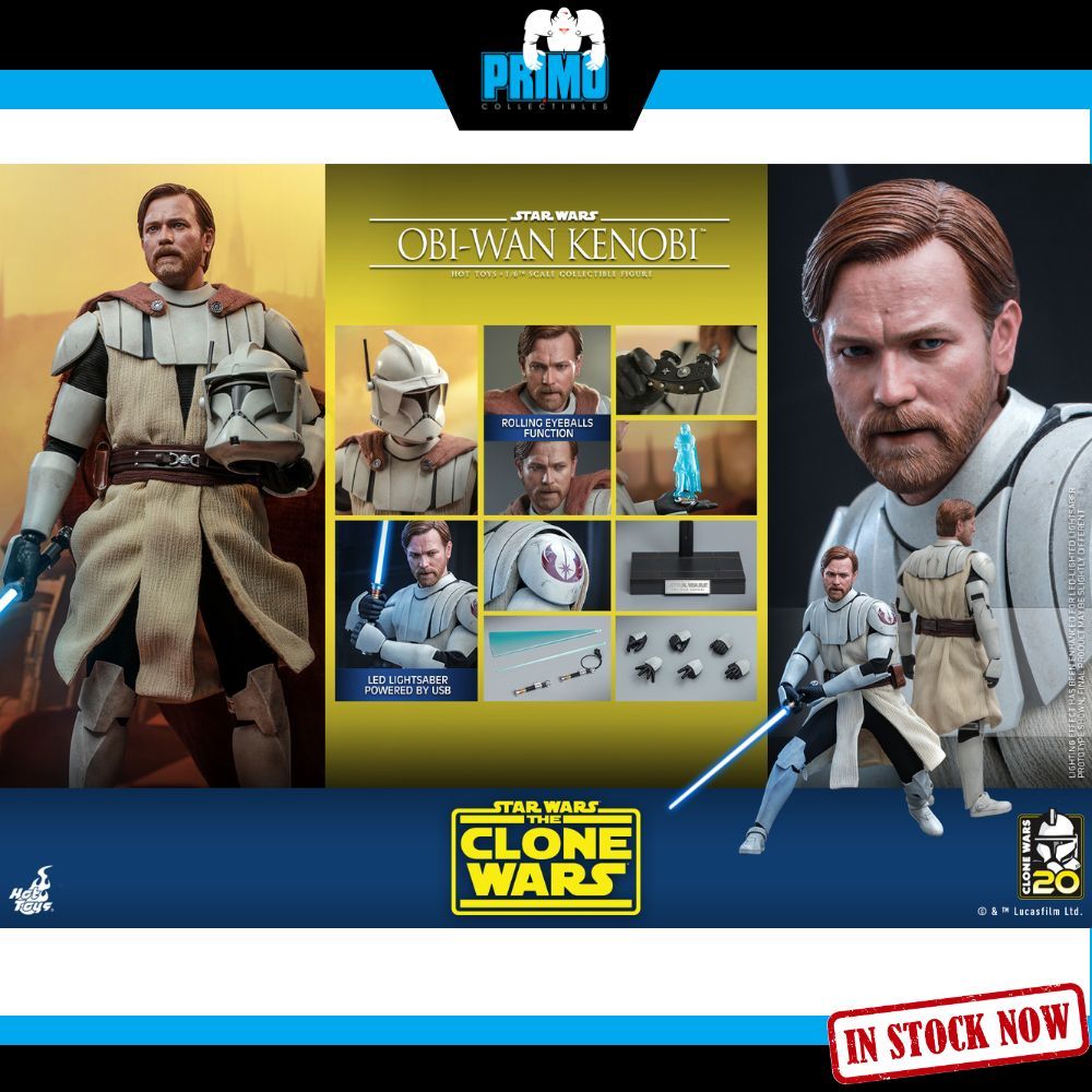 Hot Toys - TMS095 - Star Wars: The Clone Wars - 1/6th scale Obi-Wan ...