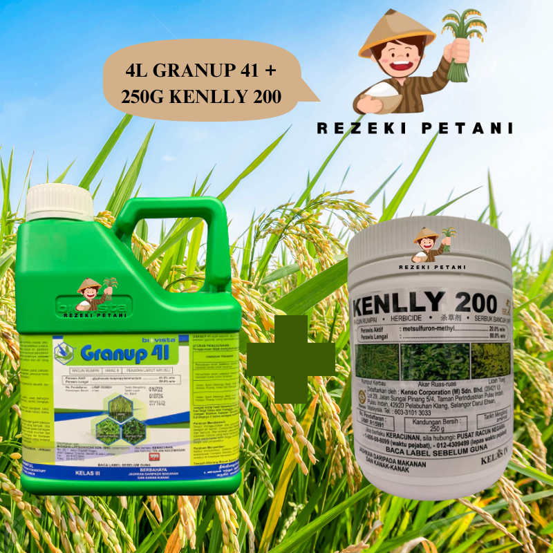 4L GRANUP 41 + 250G KENLLY 200 (1 SET PACKAGE) RACUN RUMPUT KEMATIAN ...