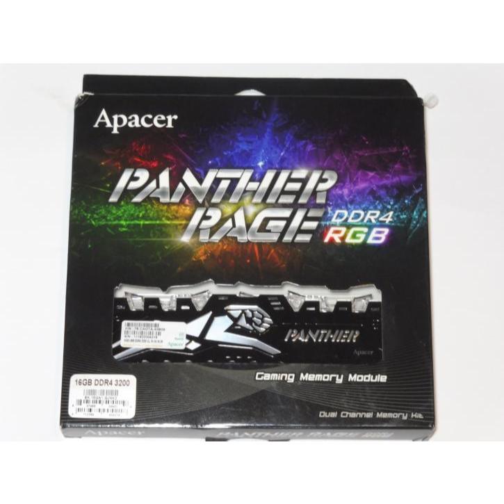 Apacer PANTHER RAGE DDR4 RGB PC Ram 16GB 3200MHz (Original) | Shopee ...