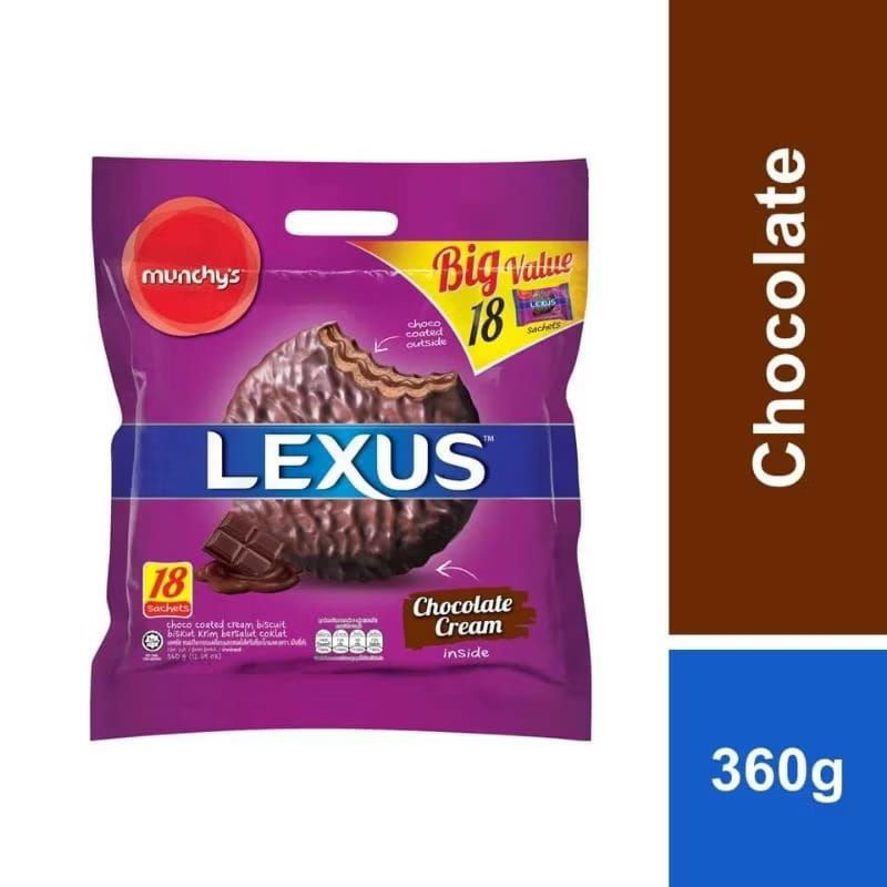 [ FREE SHIPING ] Munchy's Lexus Choco Coated Cream Biskut 360g | Shopee ...