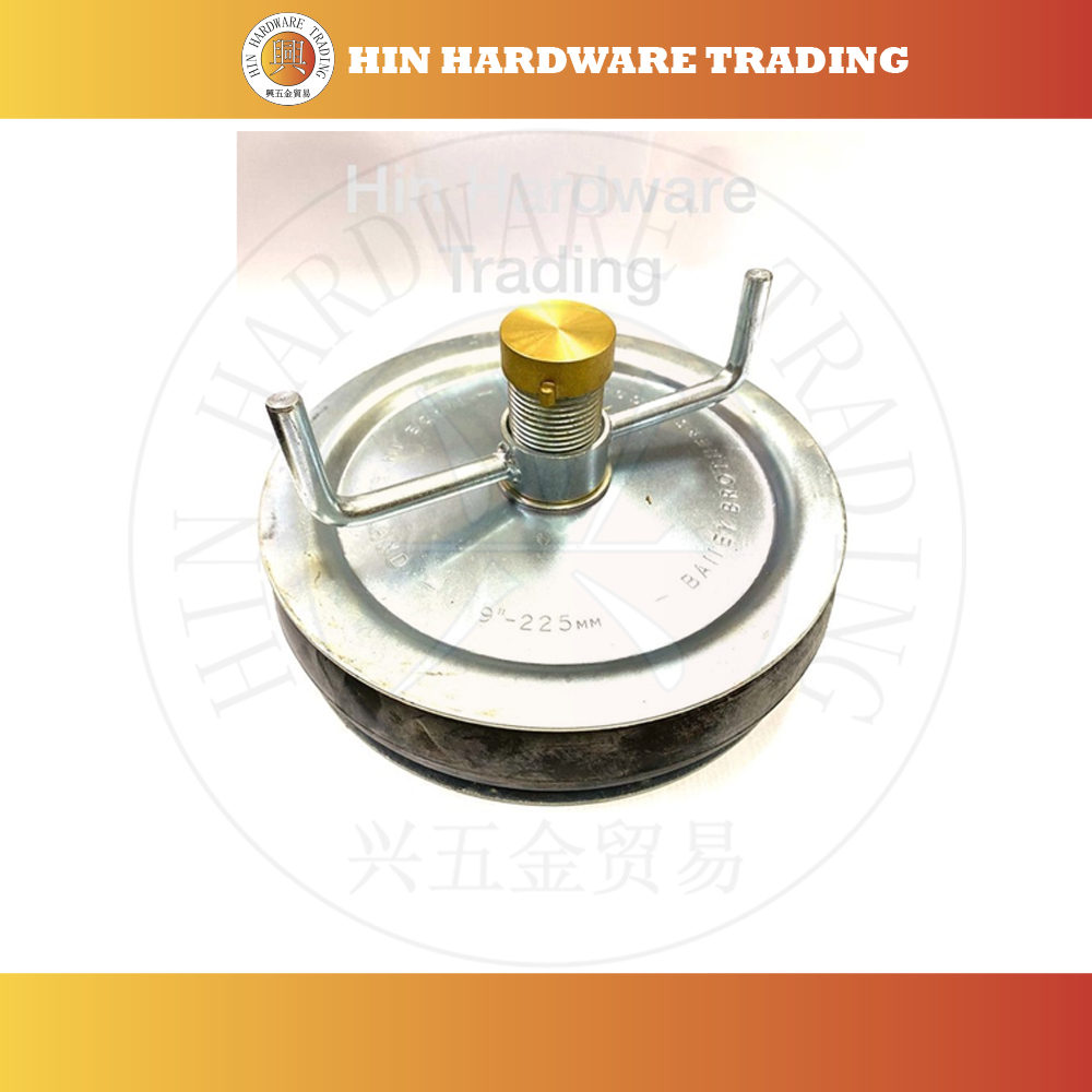 9" Steel Drain Testing Plug With Metal End Cap Made In England TP09 ...