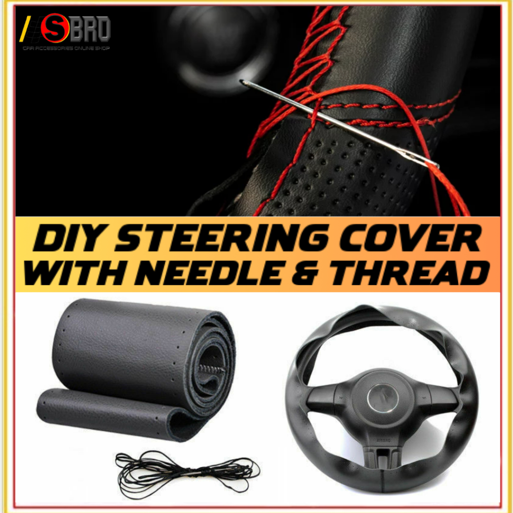 Car Steering Wheel Cover Steering wheel glove （With Needles and Thread ...